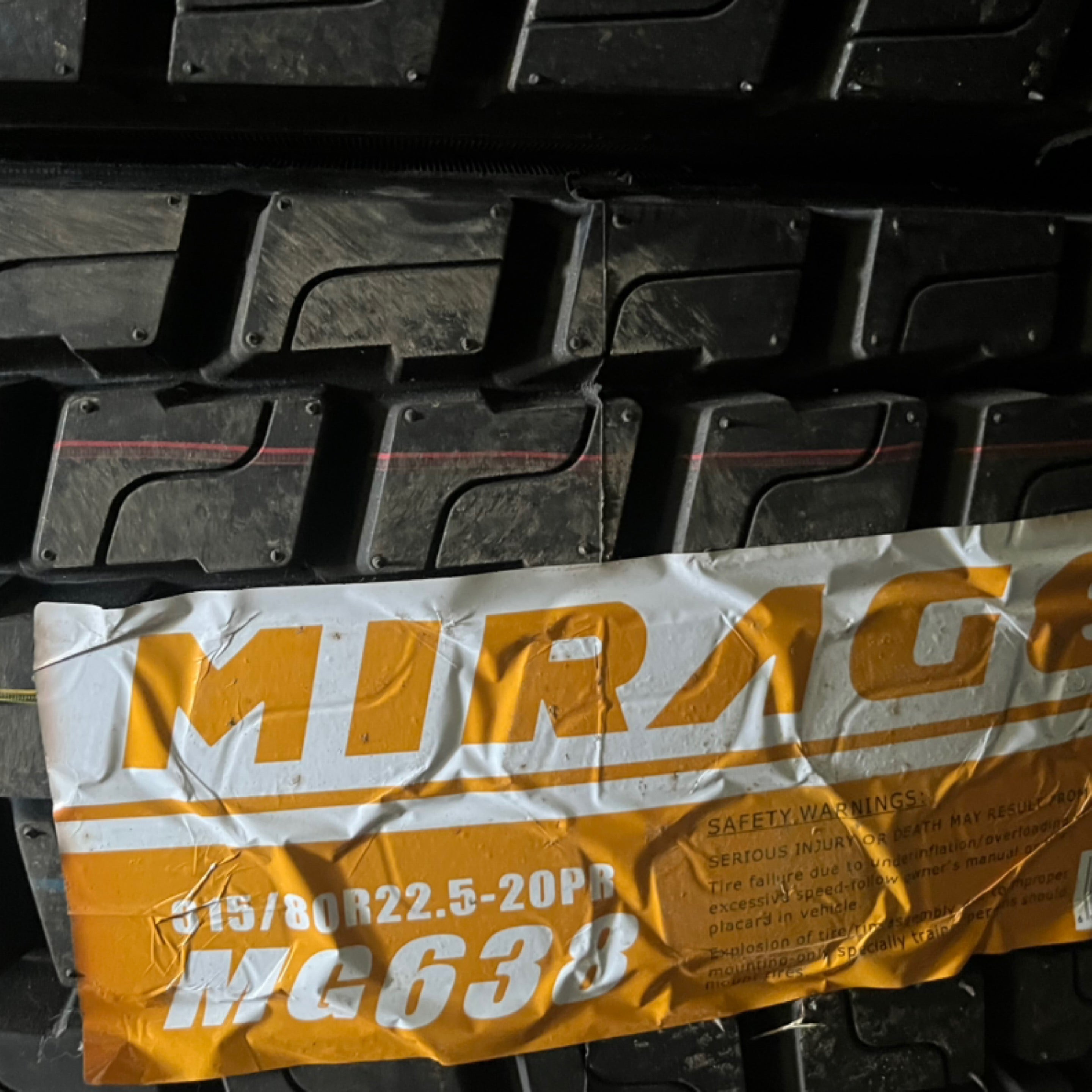 Mirage MG638-315/80R22.5 | D&R Holdings